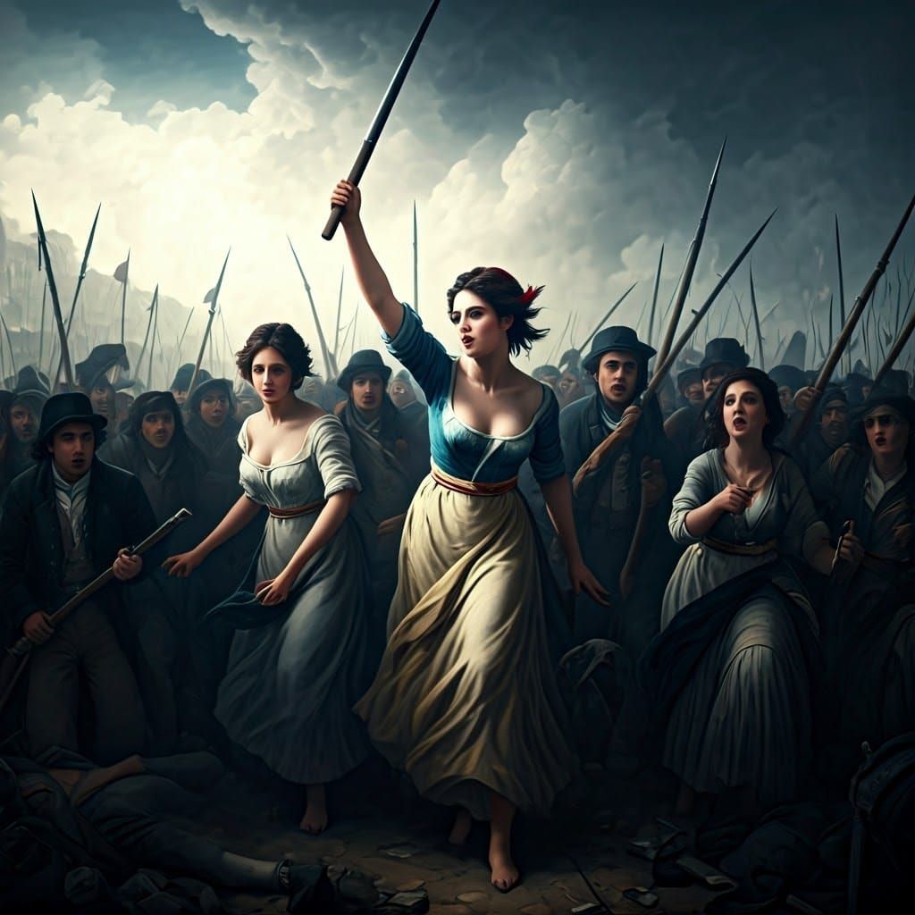 Women's march on Versailles. 06.10. 1789 - 06.10.1789