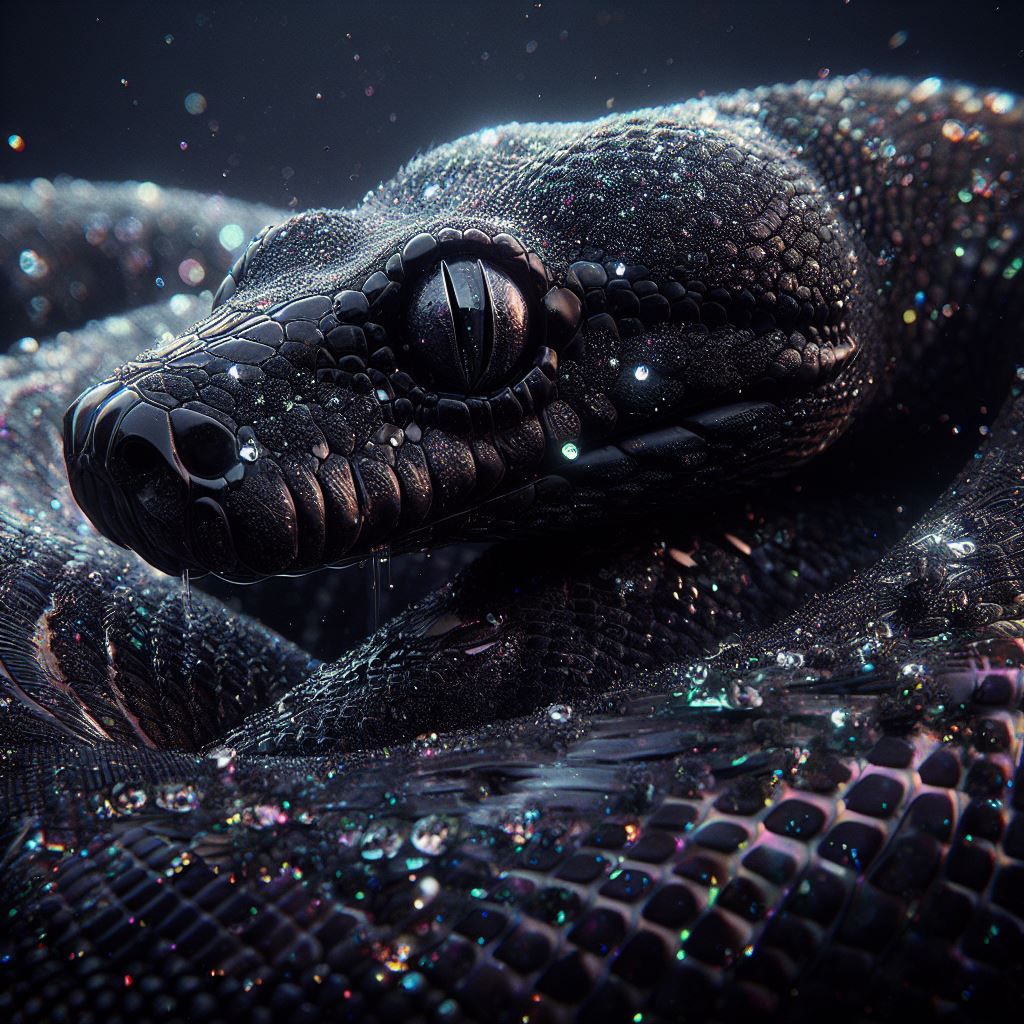 Iridesecent Python 3 - AI Generated Artwork - NightCafe Creator