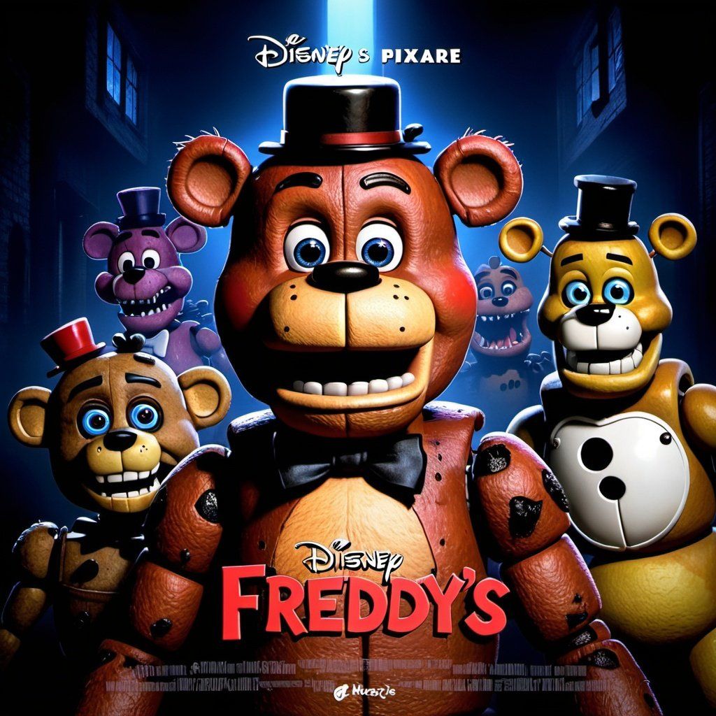 Accurate Fnaf Disney PosterV2 - AI Generated Artwork - NightCafe Creator