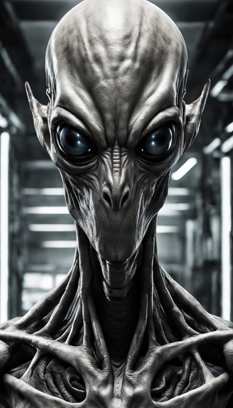 Alien Hybrid Conveys Anguish in Ultra-Realistic La... - AI Art
