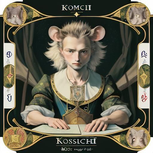 Exclusive tarot cards with images of mice and hedgehogs By Konstantin ...