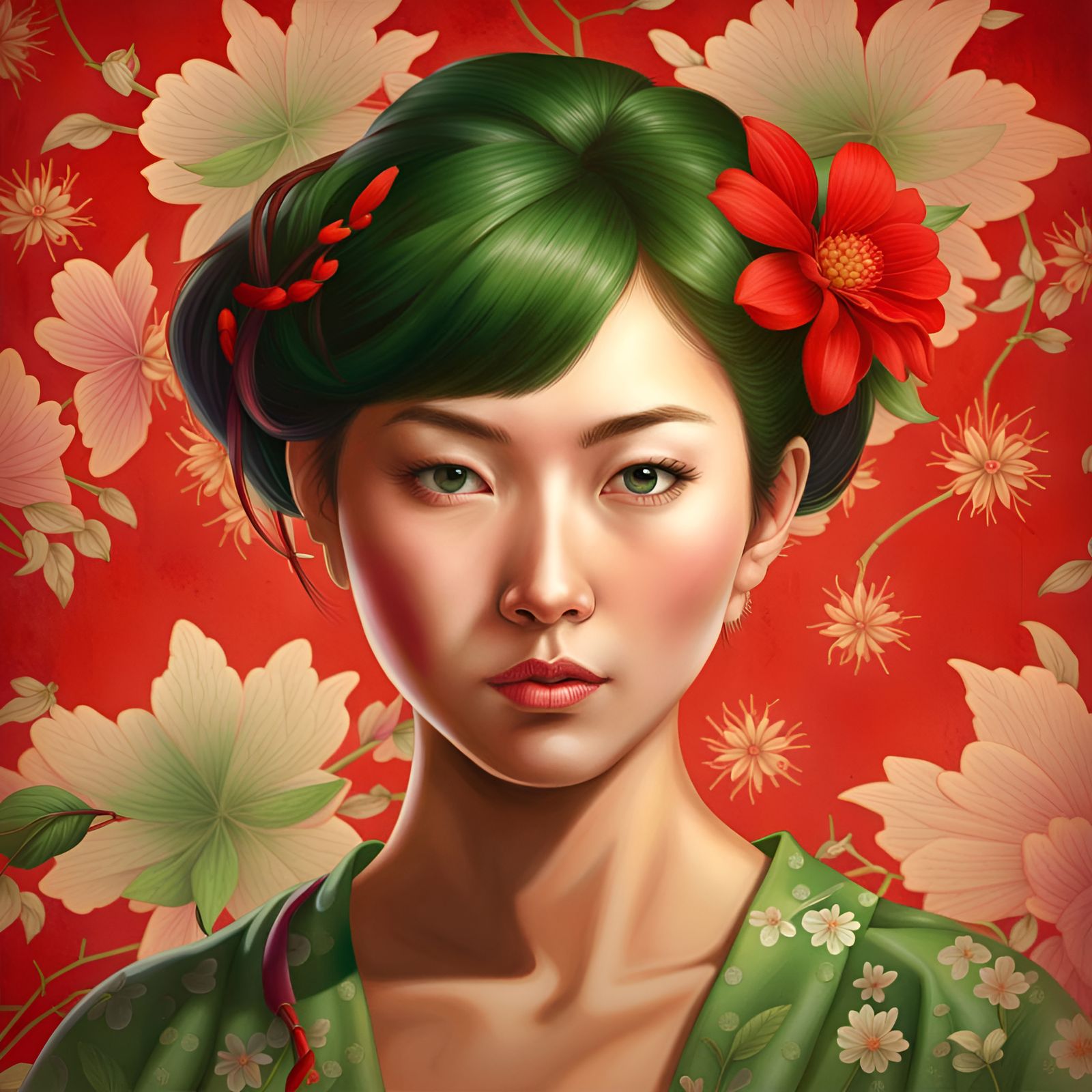 Young Japanese woman - AI Generated Artwork - NightCafe Creator
