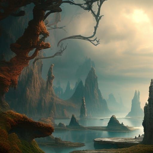 The lost landscape - AI Generated Artwork - NightCafe Creator