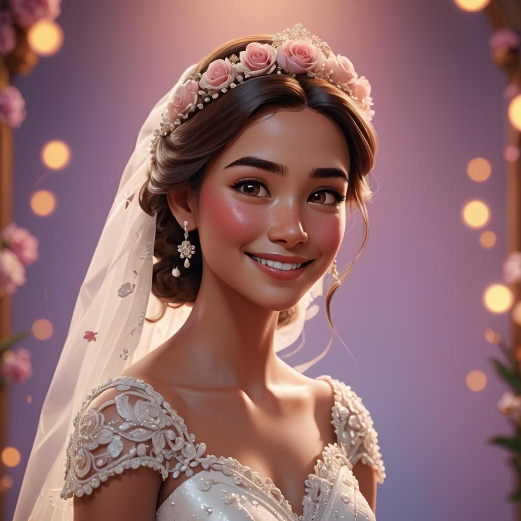 blushing bride 9 - AI Generated Artwork - NightCafe Creator