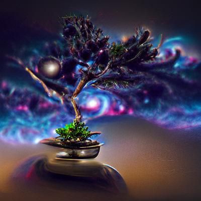 galaxy bonsai tree hyperrealism 8k resolution - AI Generated Artwork ...