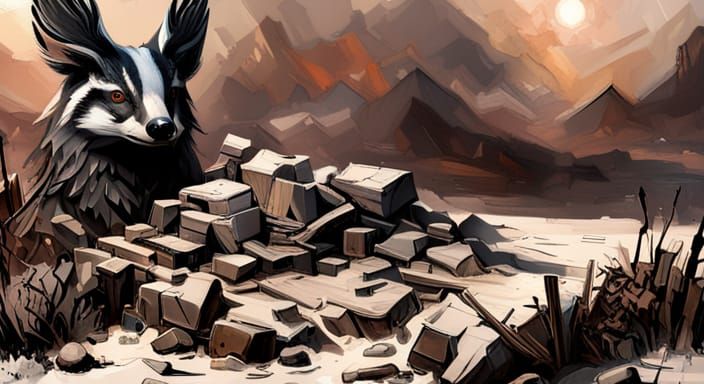 Badger Hawk - AI Generated Artwork - NightCafe Creator