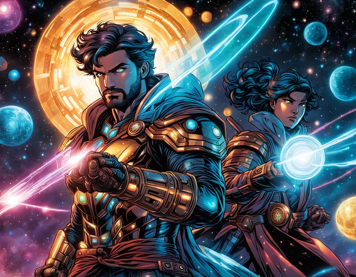 Galactic Knights - AI Generated Artwork - NightCafe Creator