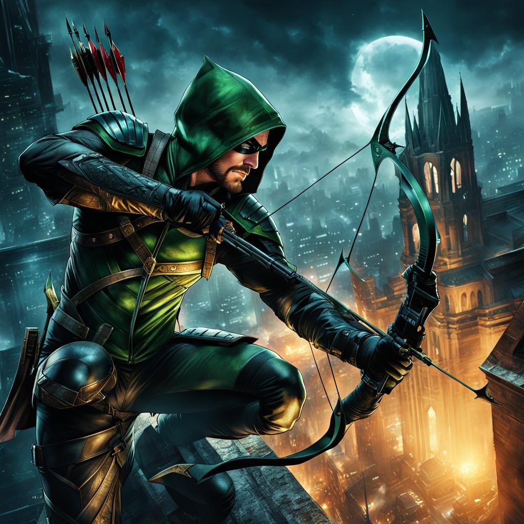 The Green Arrow - AI Generated Artwork - NightCafe Creator