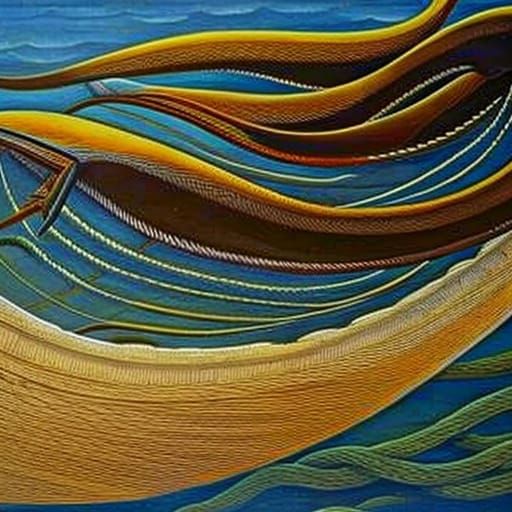 Ocean Whale Pattern - AI Generated Artwork - NightCafe Creator