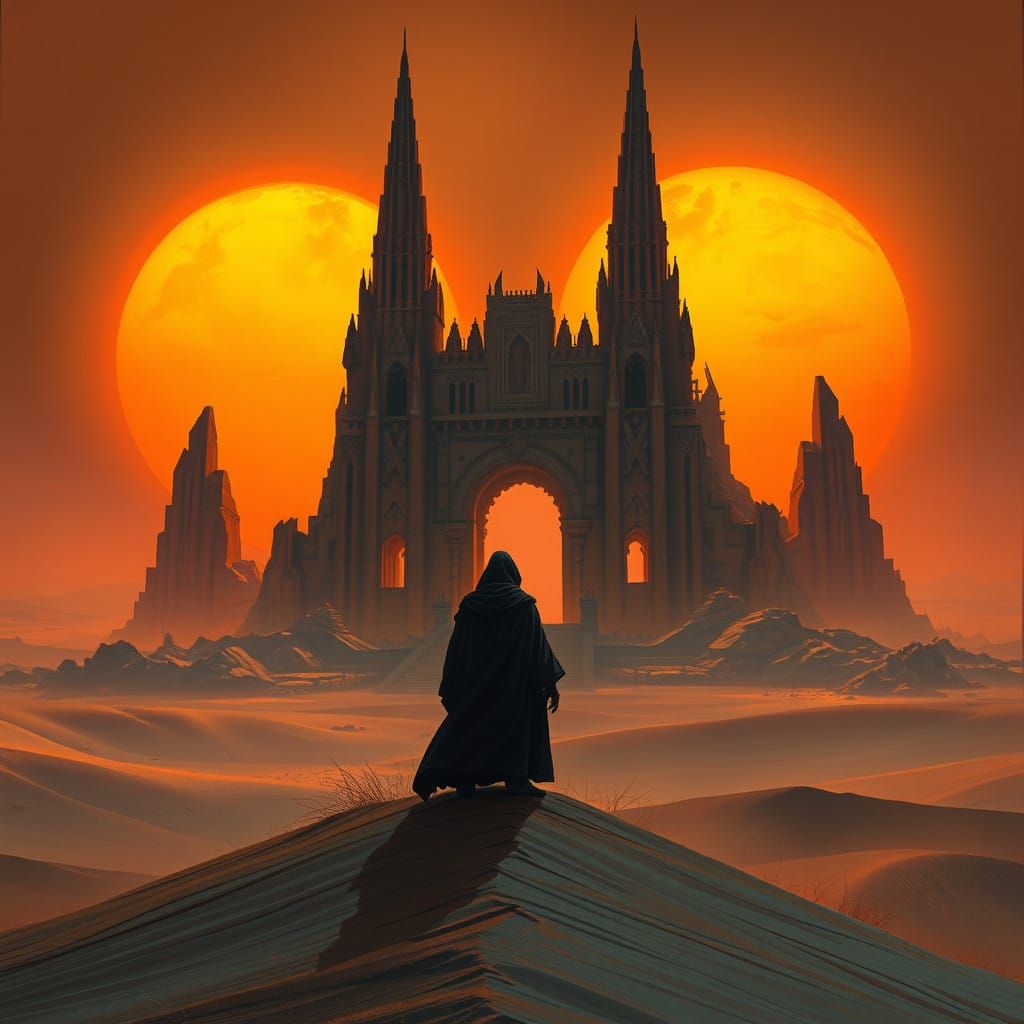 Star wars Sith architecture on Tatooine