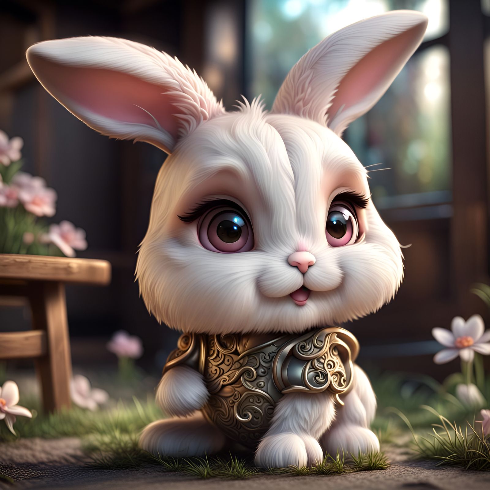 Cute bunny - AI Generated Artwork - NightCafe Creator