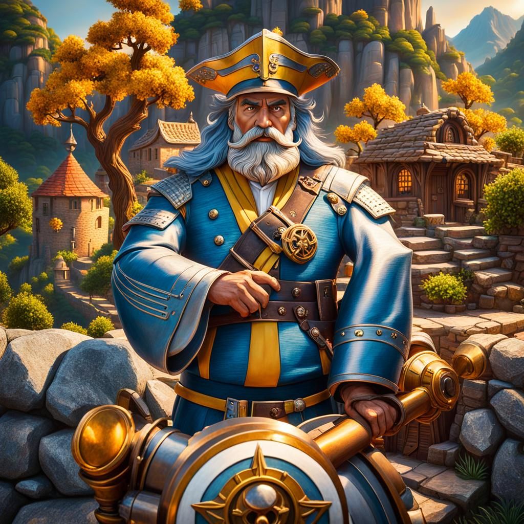 Captain Yellow Beard Himself - AI Generated Artwork - NightCafe Creator