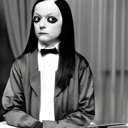 Tuesday Addams - AI Generated Artwork - NightCafe Creator
