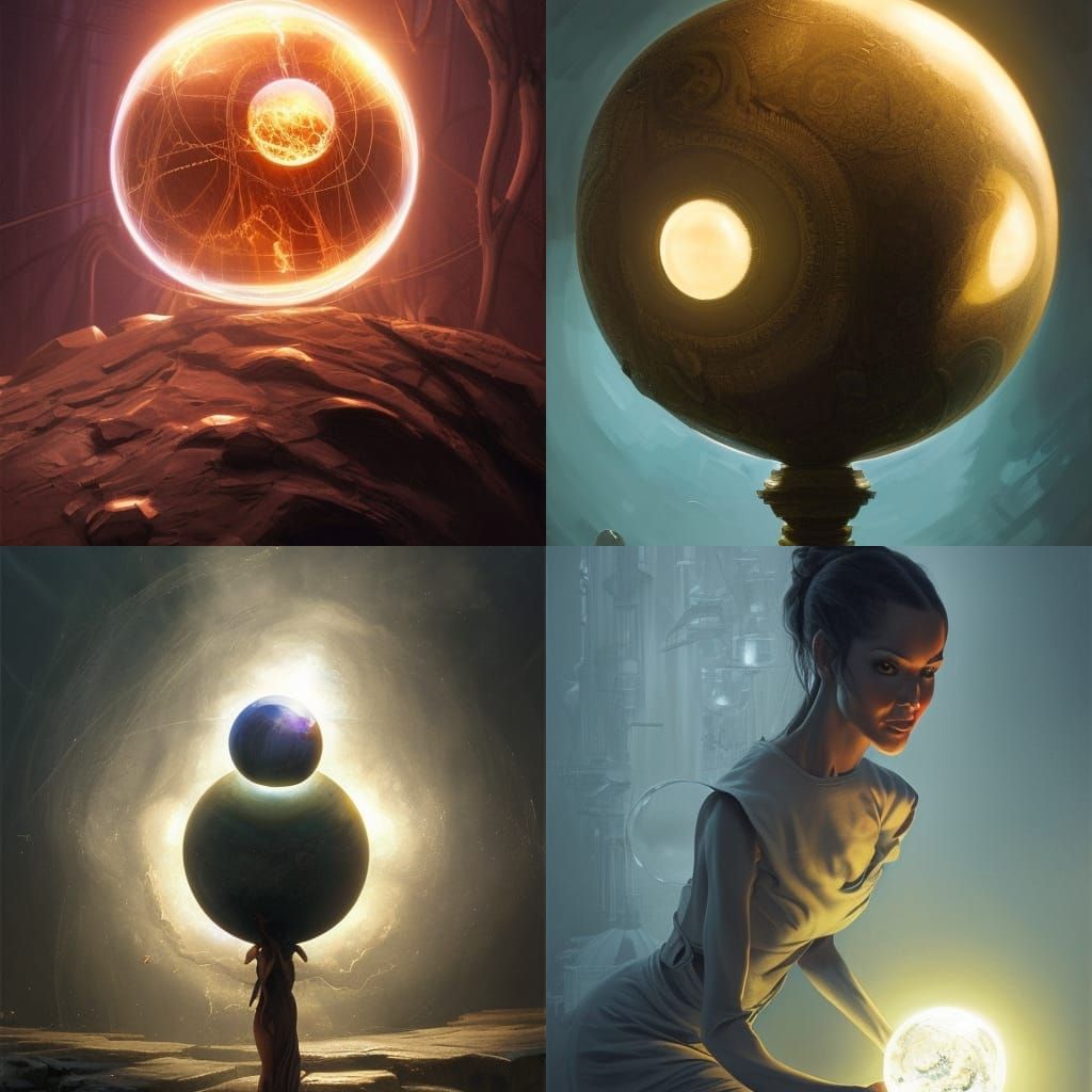 An orb sphere made of pure crackling electricity by jason de graaf ...