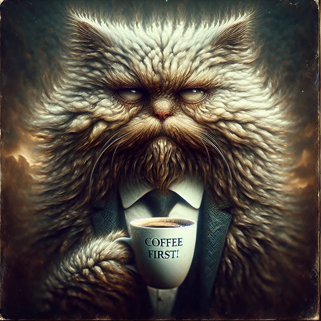 Coffee First! - AI Generated Artwork - NightCafe Creator