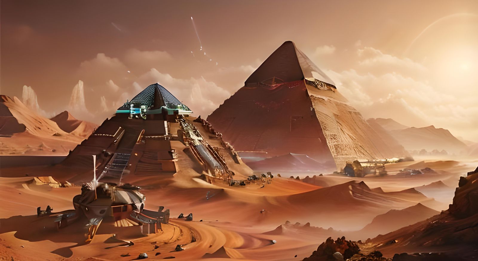 Pyramids on Mars by voxinbain - Pyramids on Mars by voxinbai...
