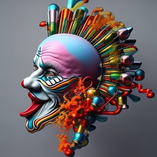 Punk Clown - AI Generated Artwork - NightCafe Creator