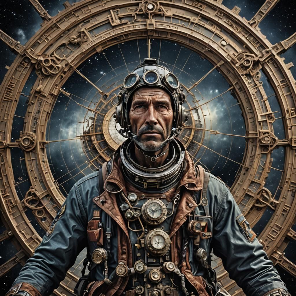 "The Azimuth Man" Cosmic - AI Generated Artwork - NightCafe Creator