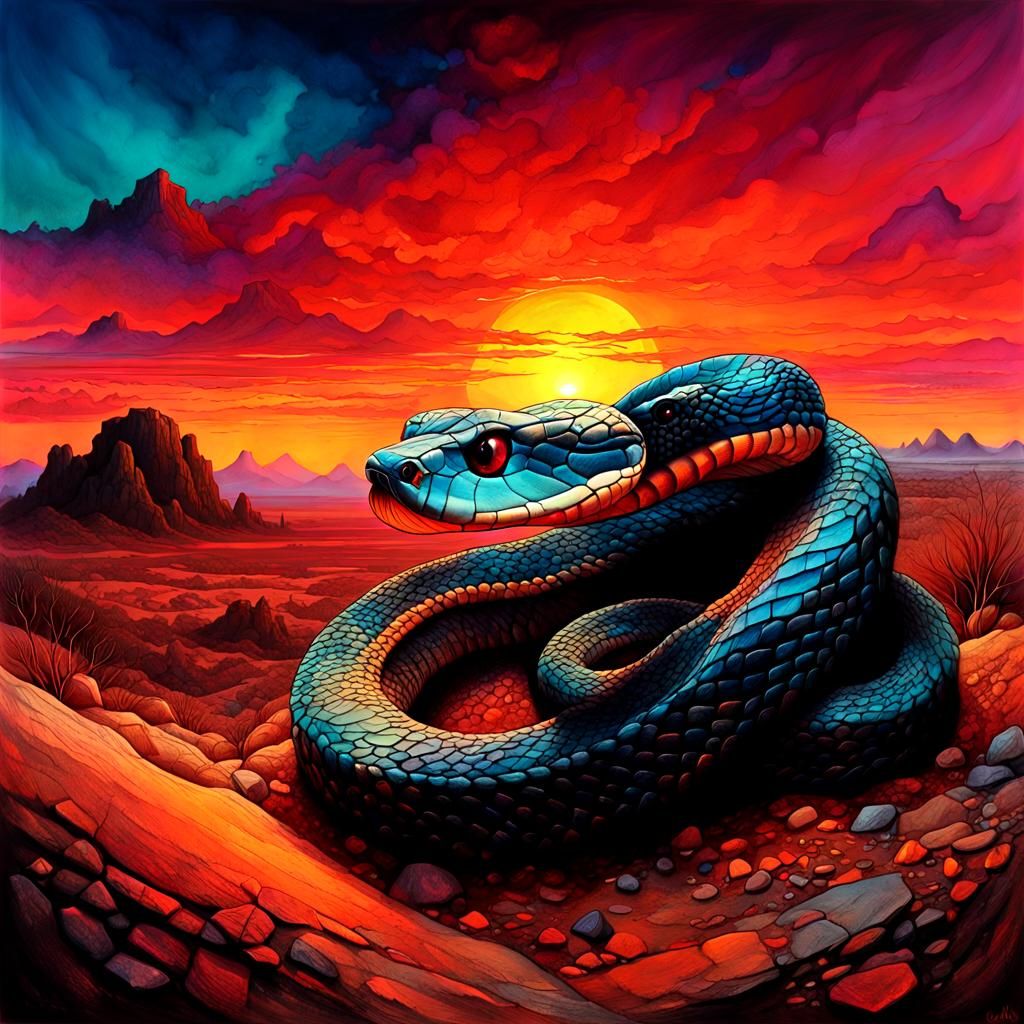Snake 7 - AI Generated Artwork - NightCafe Creator