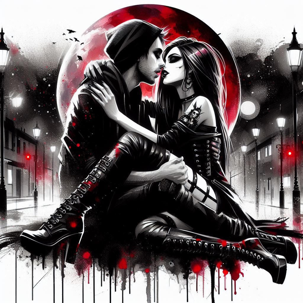 Gothic couple - AI Generated Artwork - NightCafe Creator