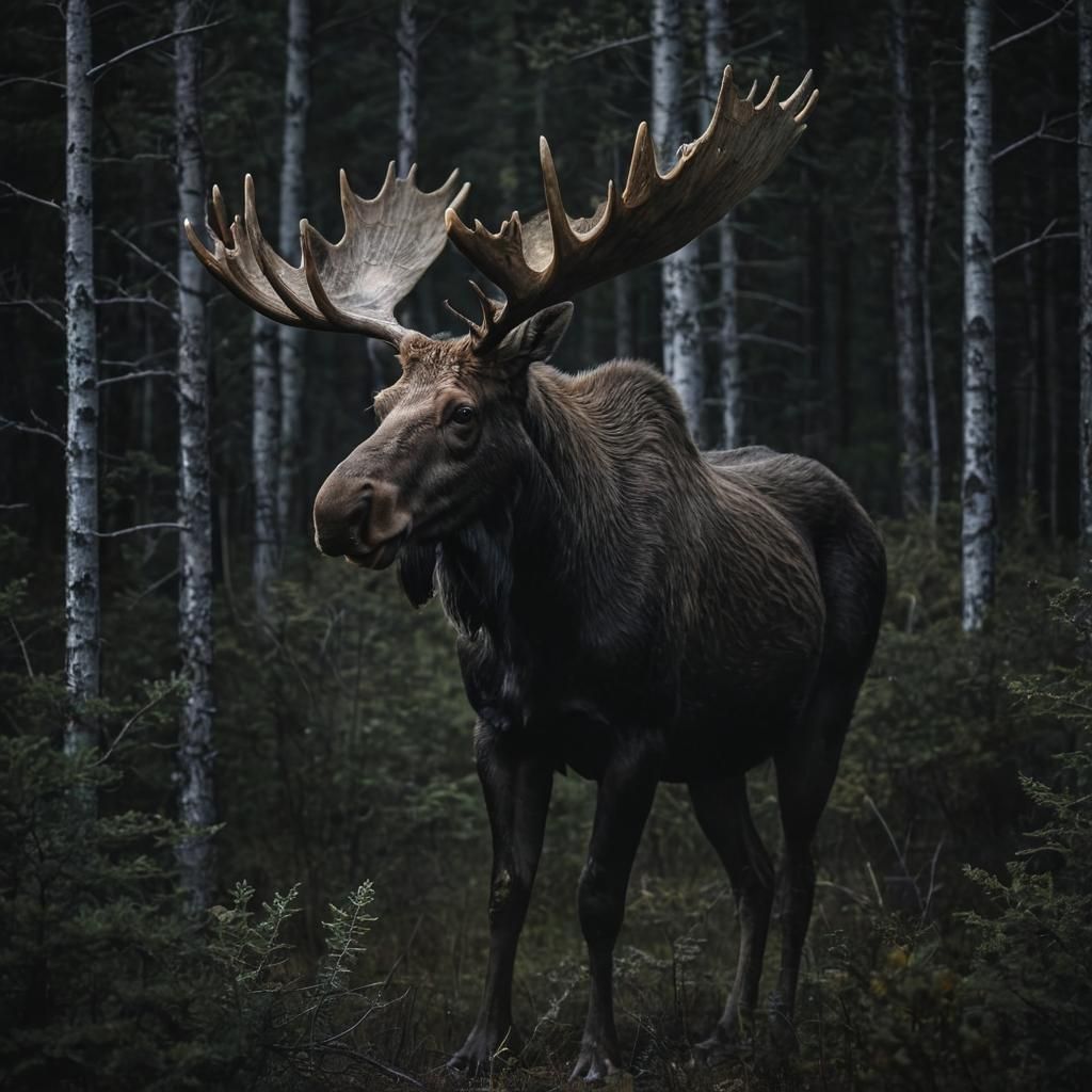 Moose - AI Generated Artwork - NightCafe Creator