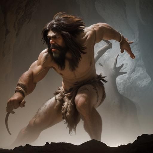 Cavemen - AI Generated Artwork - NightCafe Creator