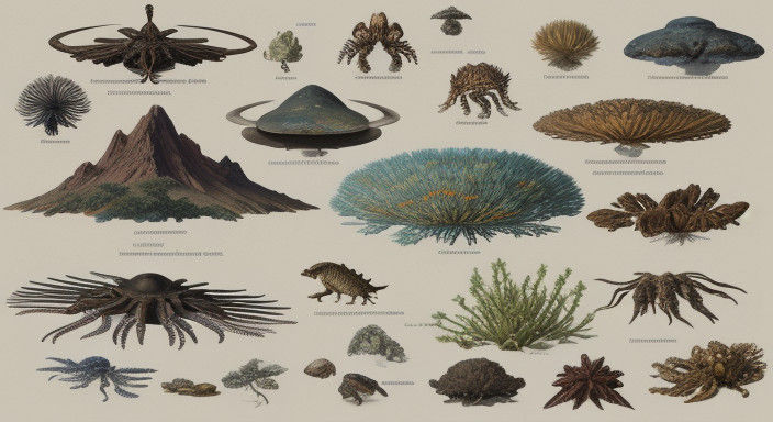 Surreal Field Guide to Alien Biomes: Exotic Planet... - AI Art
