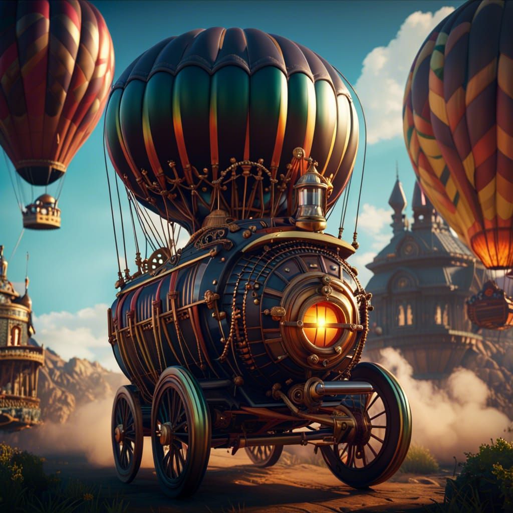 1899's Montmartre Montgolfier Mover - AI Generated Artwork - NightCafe ...
