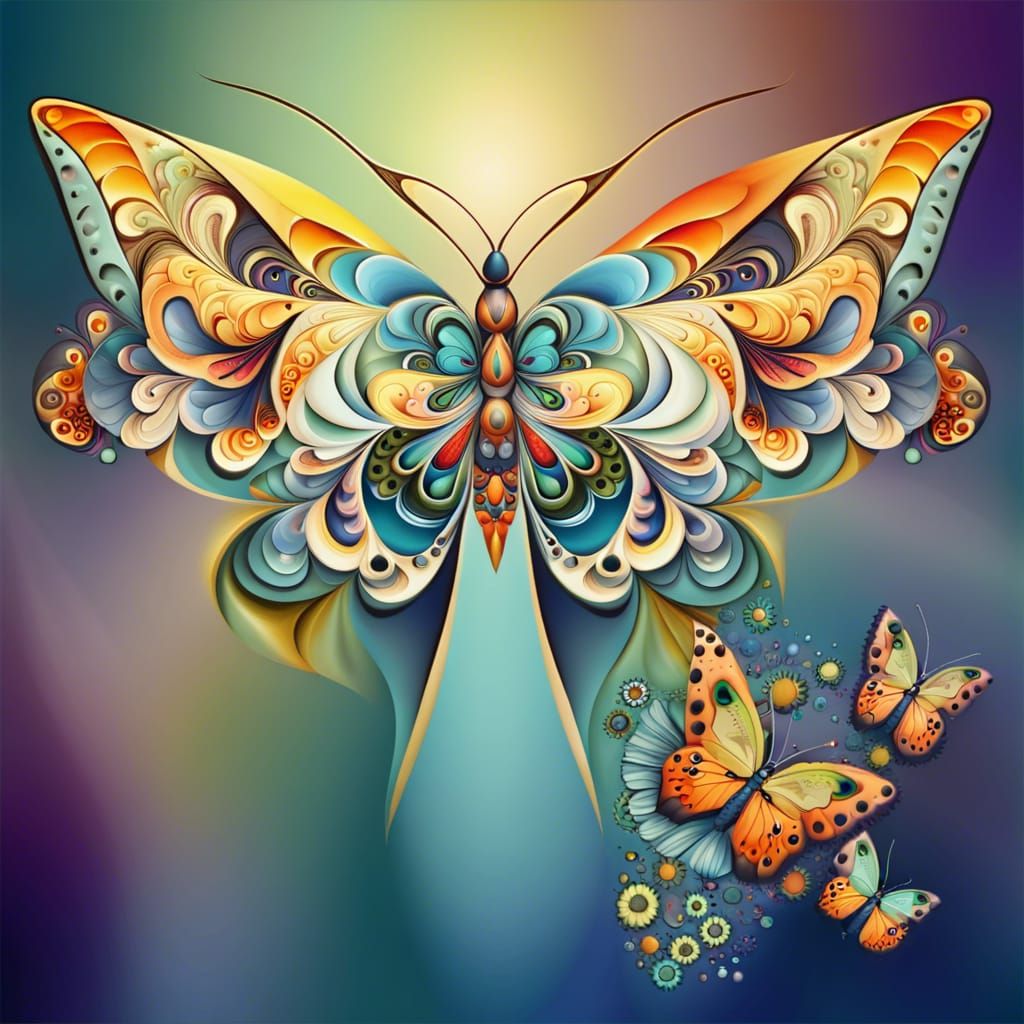 Fancy Butterfly - AI Generated Artwork - NightCafe Creator