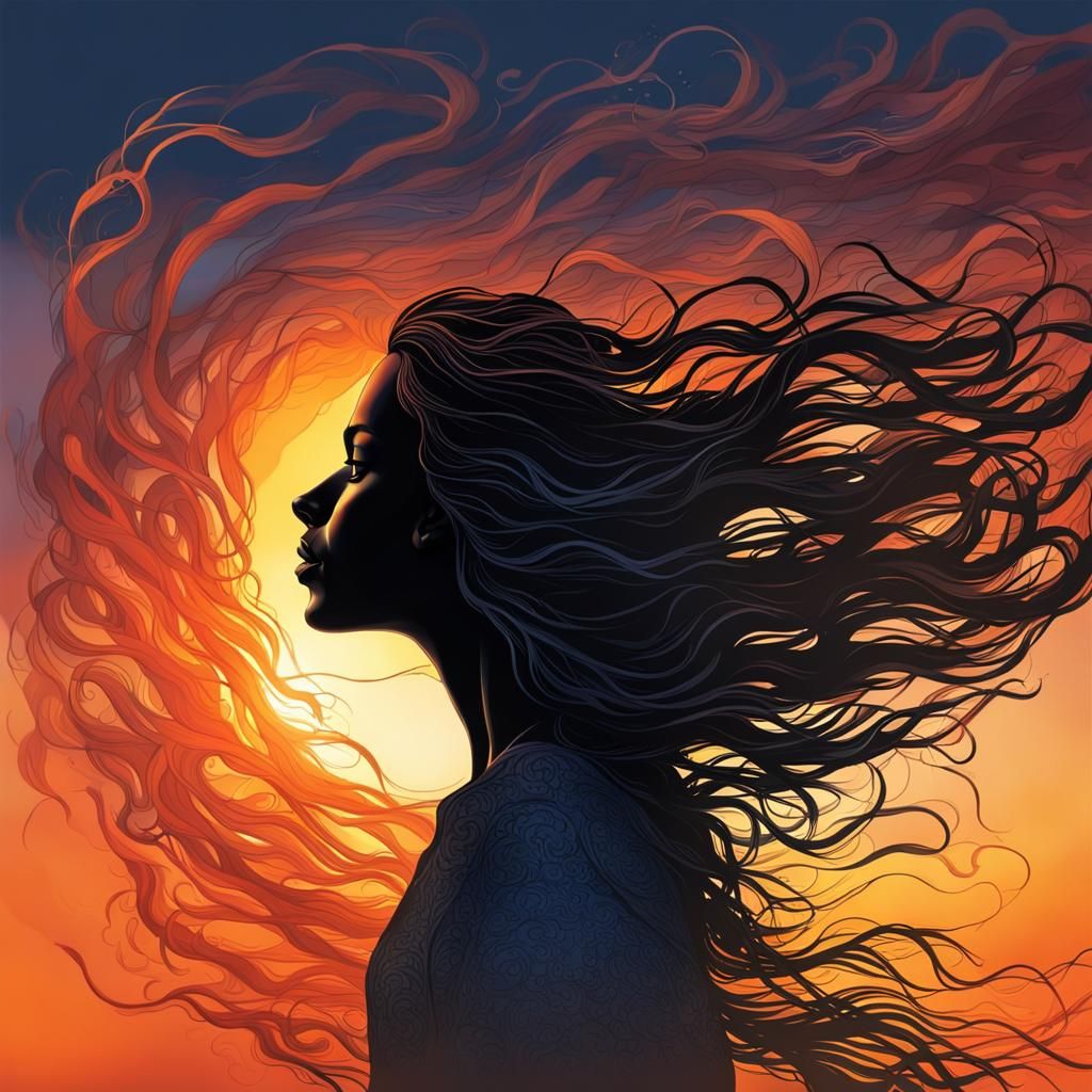 Fire and Shadow - AI Generated Artwork - NightCafe Creator