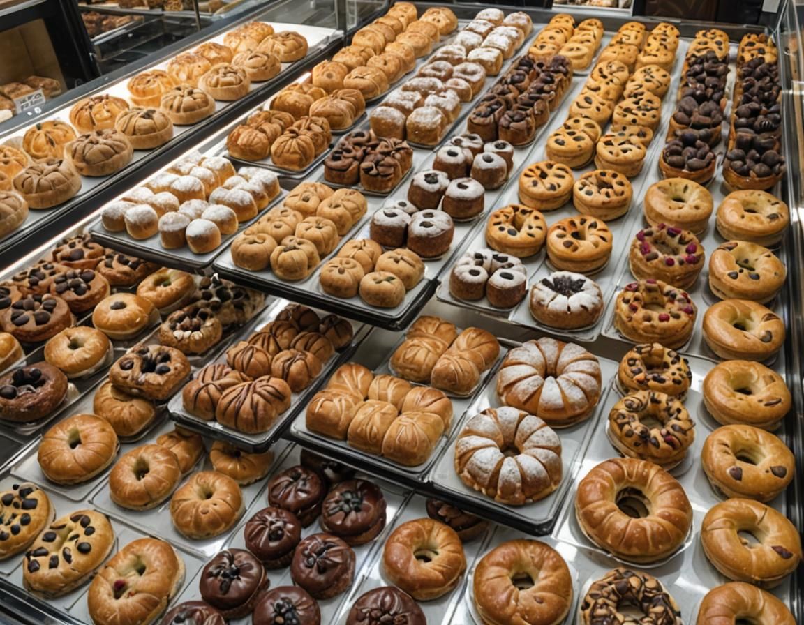 Vast bakery selection - AI Generated Artwork - NightCafe Creator