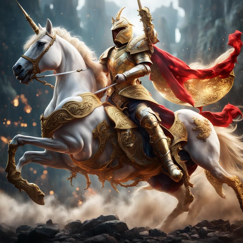 The Heavenly Knight - AI Generated Artwork - NightCafe Creator