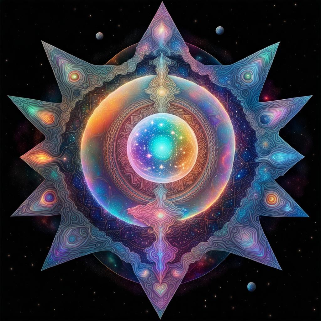8k resolution holographic astral cosmic illustration mixed media by Pablo Amaringo - AI ...