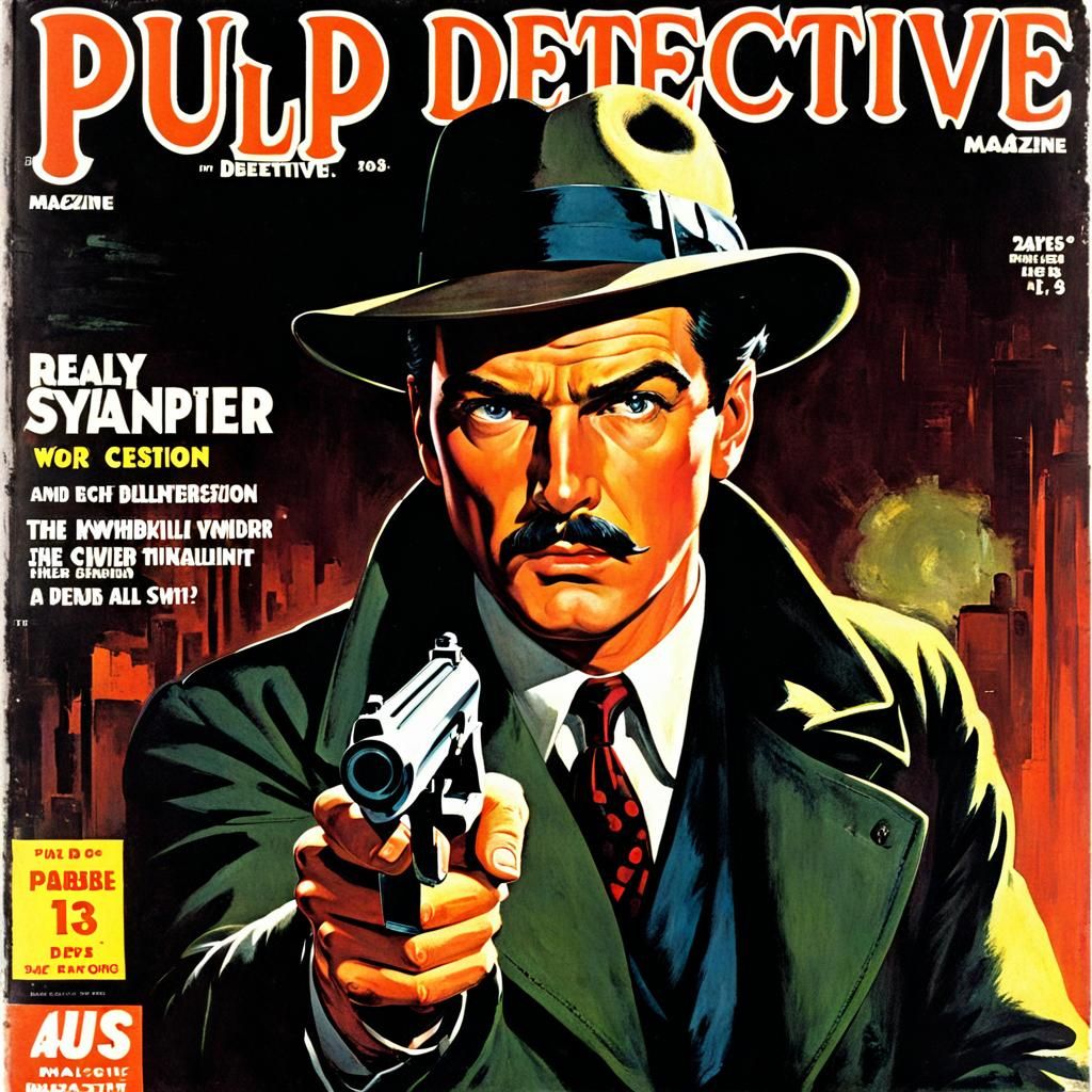 Detective. Magazine cover - AI Generated Artwork - NightCafe Creator