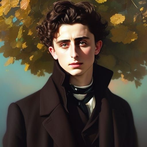 Victorian portrait of Timothee Chalamet. - AI Generated Artwork ...