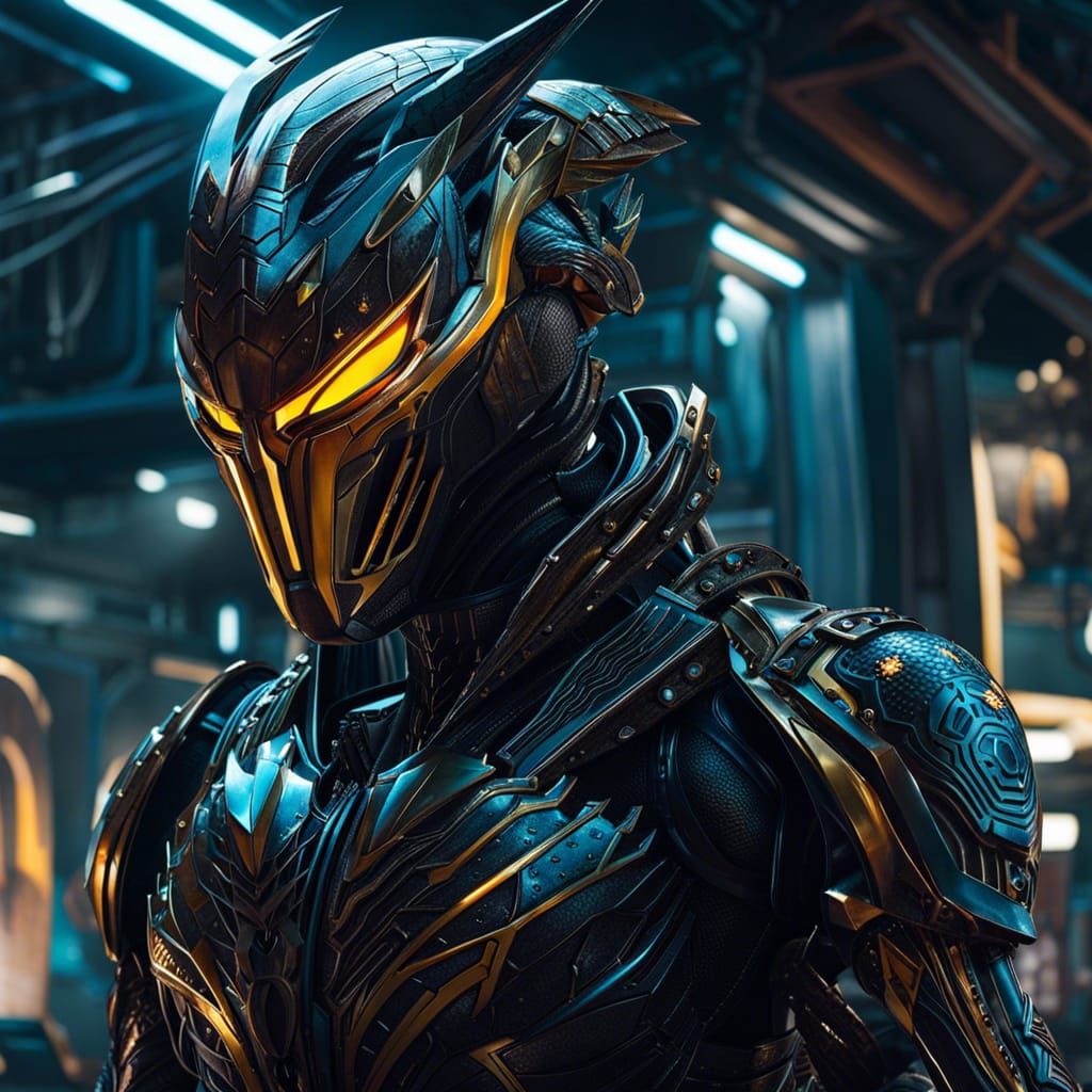 Futuristic Warframe - AI Generated Artwork - NightCafe Creator