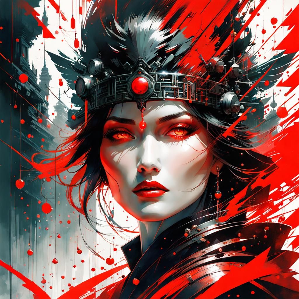 Red Matrix - AI Generated Artwork - NightCafe Creator