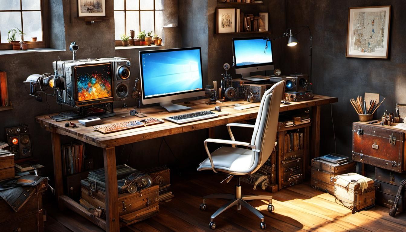 The perfect office - AI Generated Artwork - NightCafe Creator