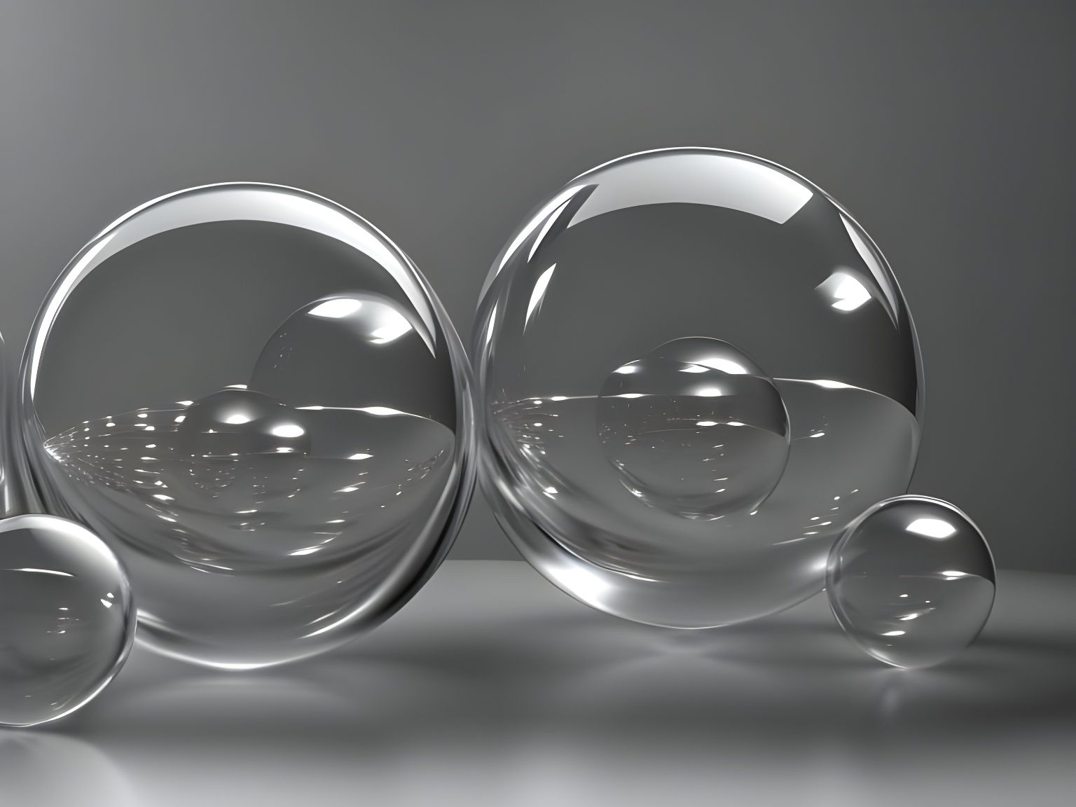 Glass Spheres - AI Generated Artwork - NightCafe Creator