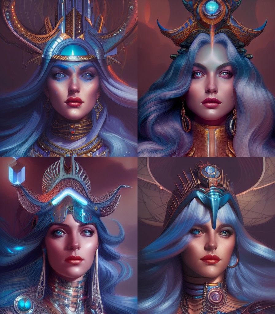 The Four Deep Queens of Atlantis, Long May They Swim - AI Generated ...
