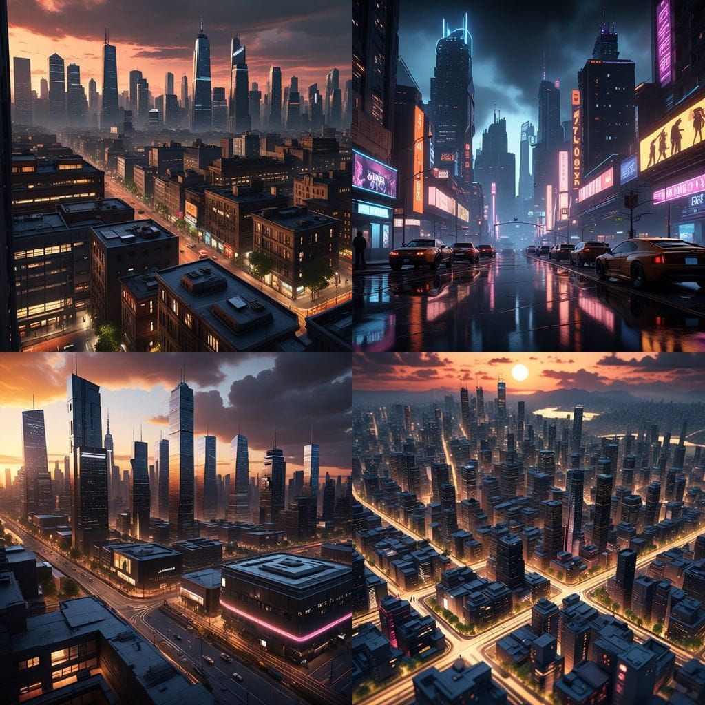 Roblox City - Epic 3D Videogame Cityscape