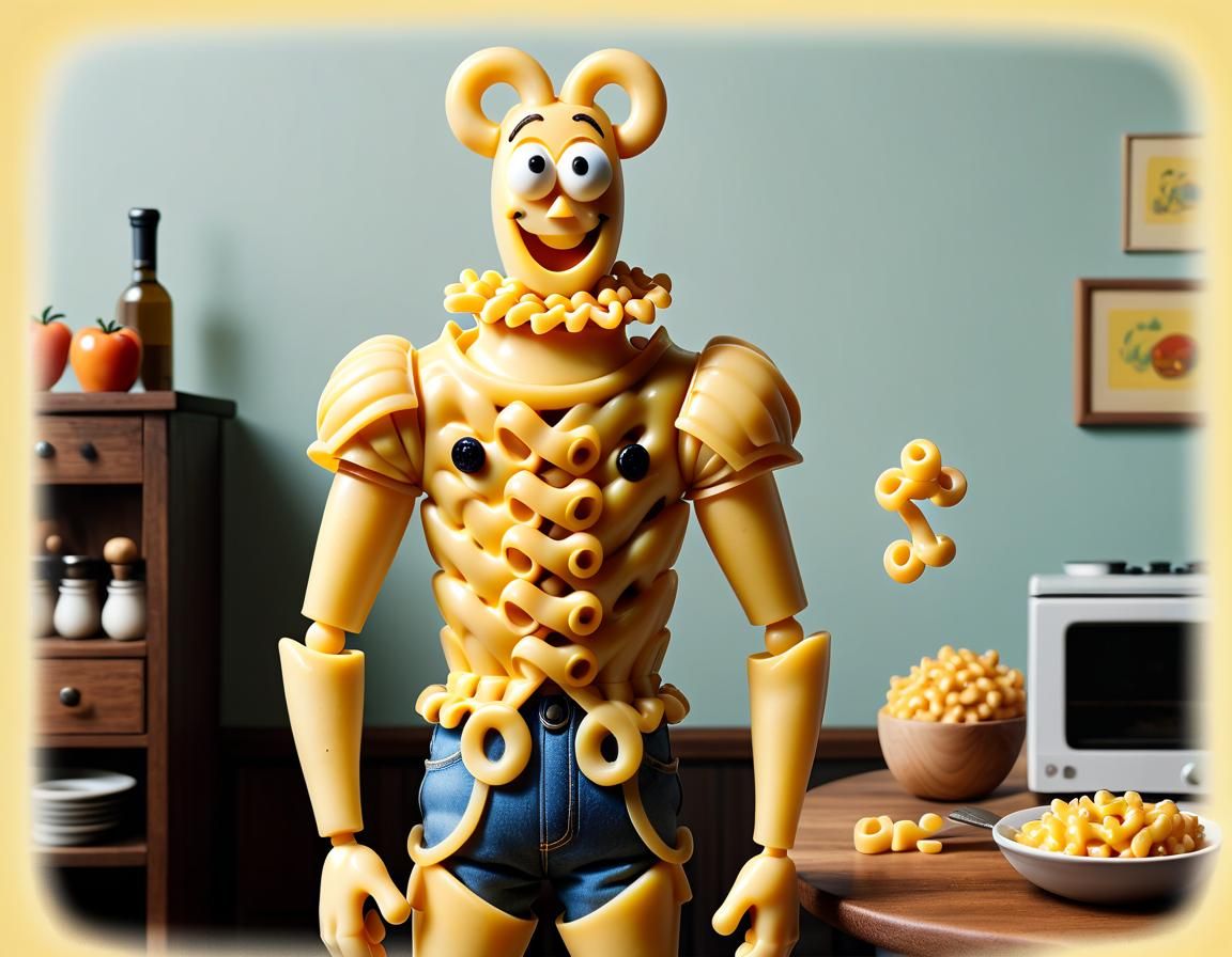 Mac and cheese man - AI Generated Artwork - NightCafe Creator