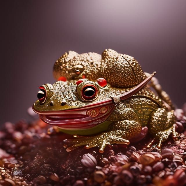 Samurai Frog-sama - AI Generated Artwork - NightCafe Creator