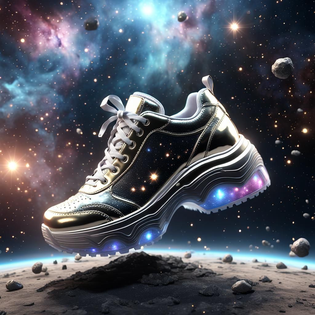 Light-up Trainer (sneaker) in Space - AI Generated Artwork - NightCafe ...
