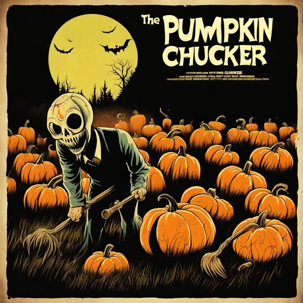 The Pumpkin Chucker, 1977 - AI Generated Artwork - NightCafe Creator