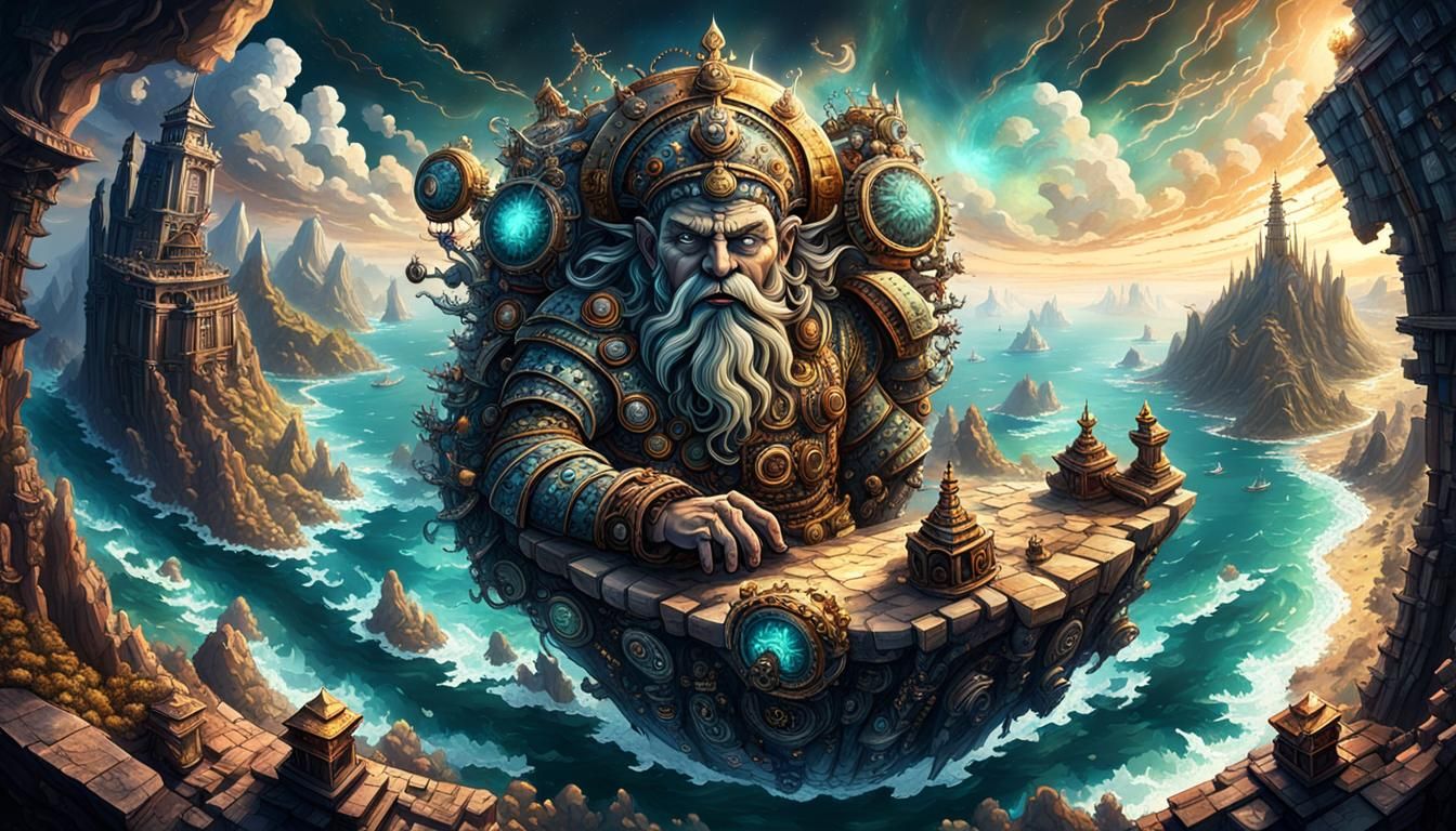 Neptune has Risen - AI Generated Artwork - NightCafe Creator