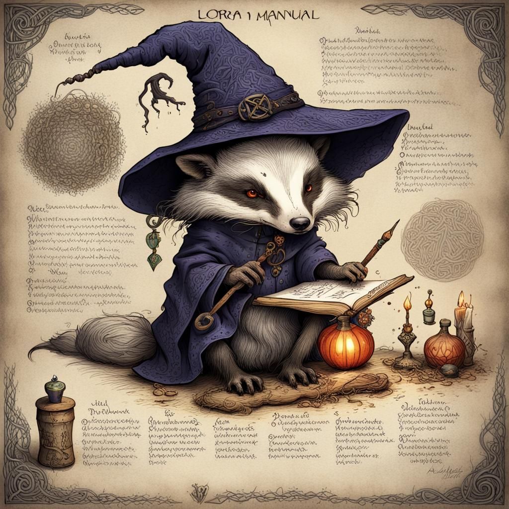 Badger wizard - AI Generated Artwork - NightCafe Creator