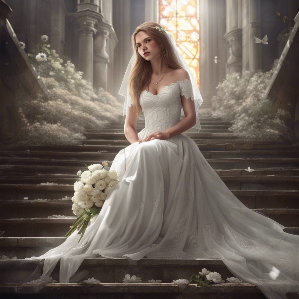 Sad bride - AI Generated Artwork - NightCafe Creator