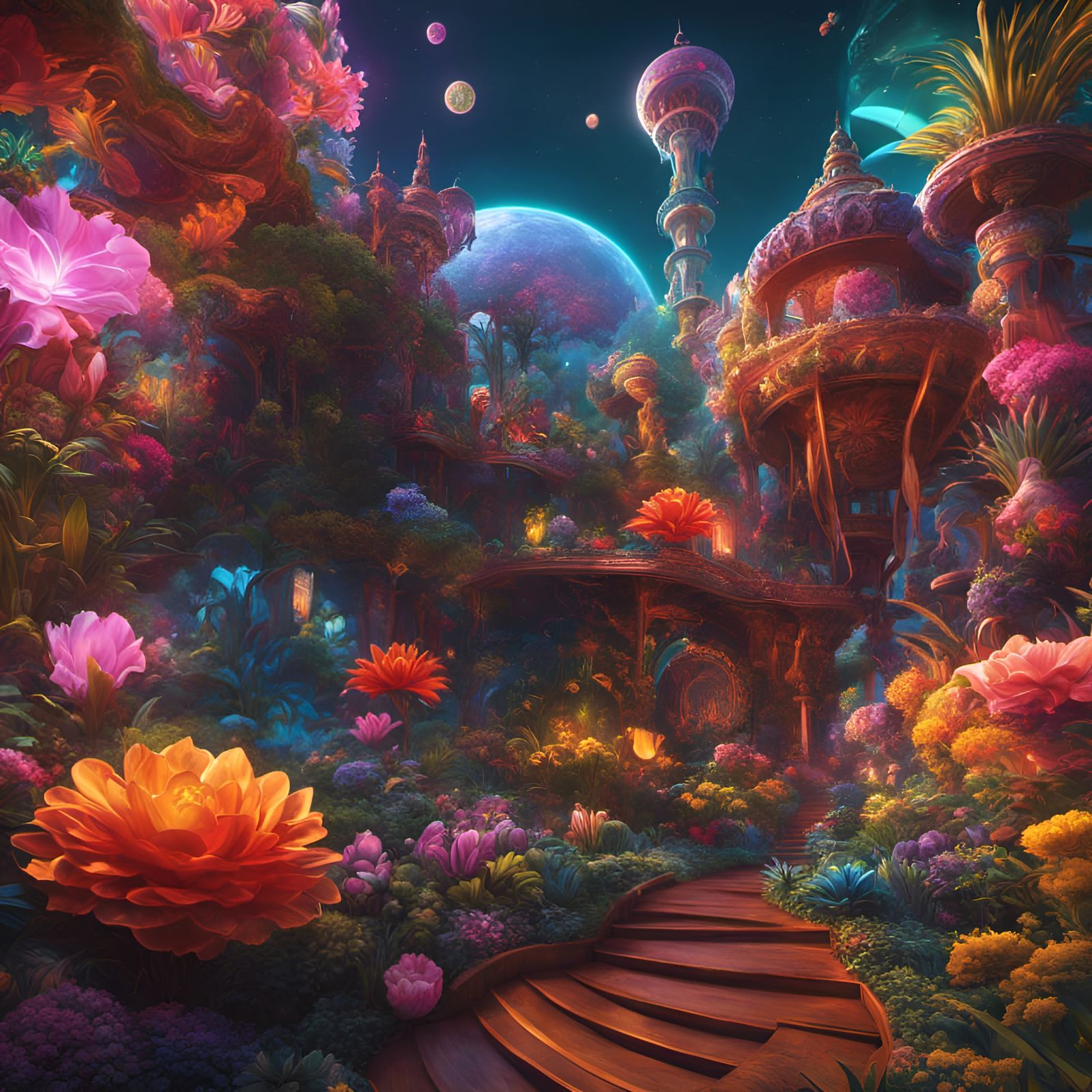 Colorful psychedelic art trending on Artstation intricately detailed ...