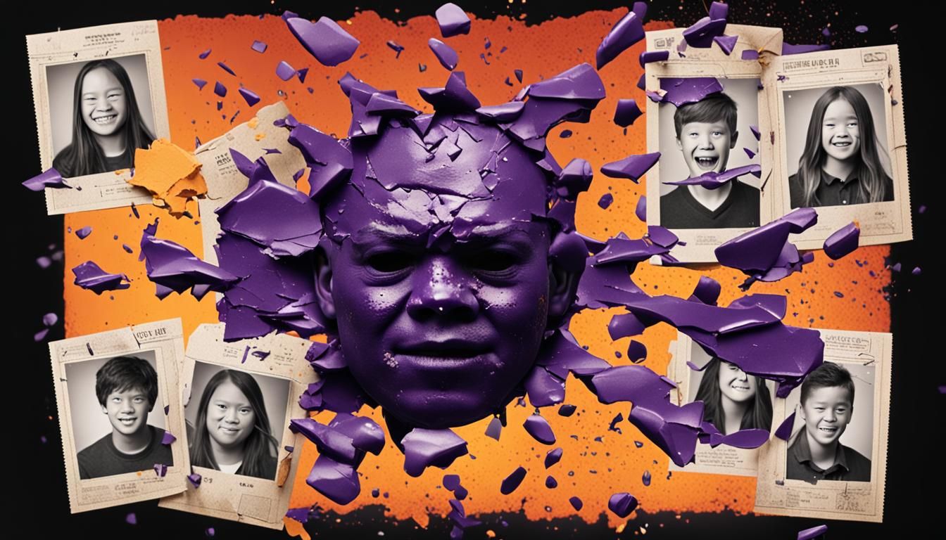 Purple Emmet's Smashed Face is Leaking All Over my Yearbook Photos - AI ...